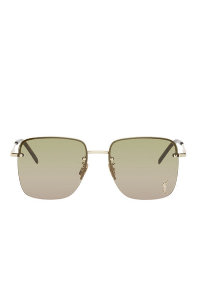 SAINT LAURENT - SL312M 003 GOLD – Fashion Society